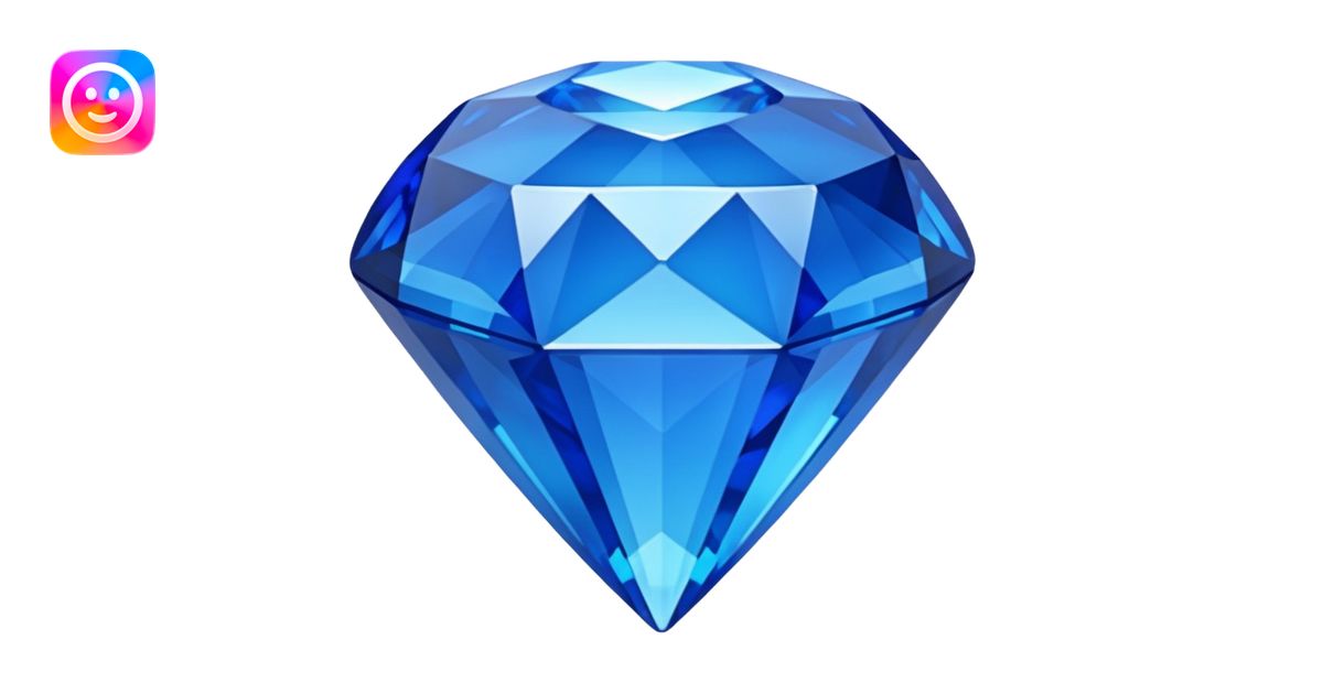 Blue Gem emoji | AI Emoji Generator