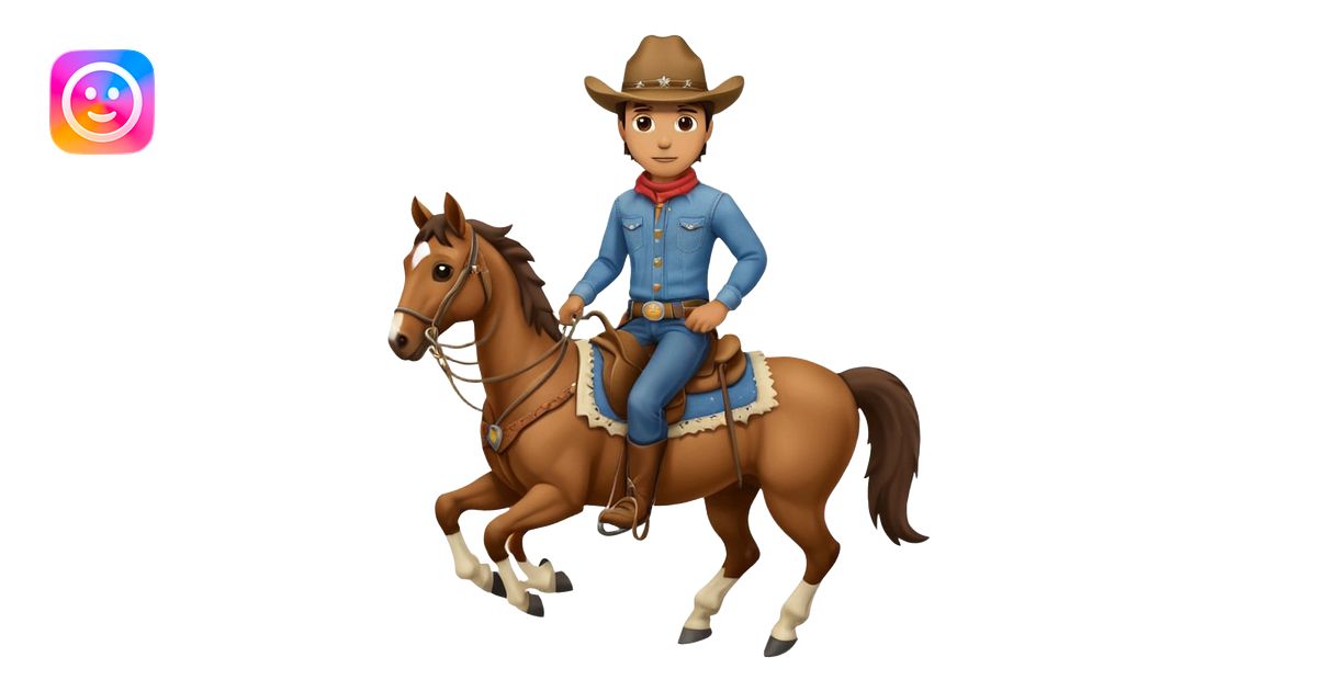 covboy on the horse man emoji | AI Emoji Generator