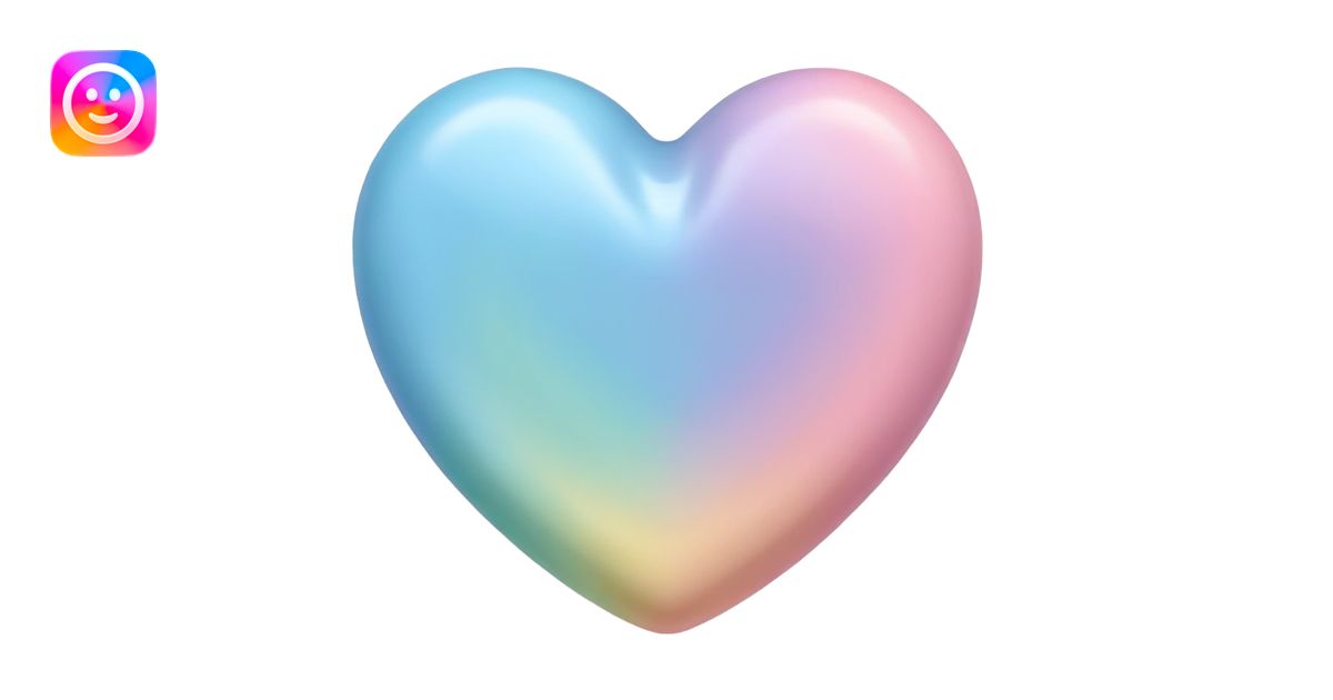 Pastel Candy heart emoji | AI Emoji Generator