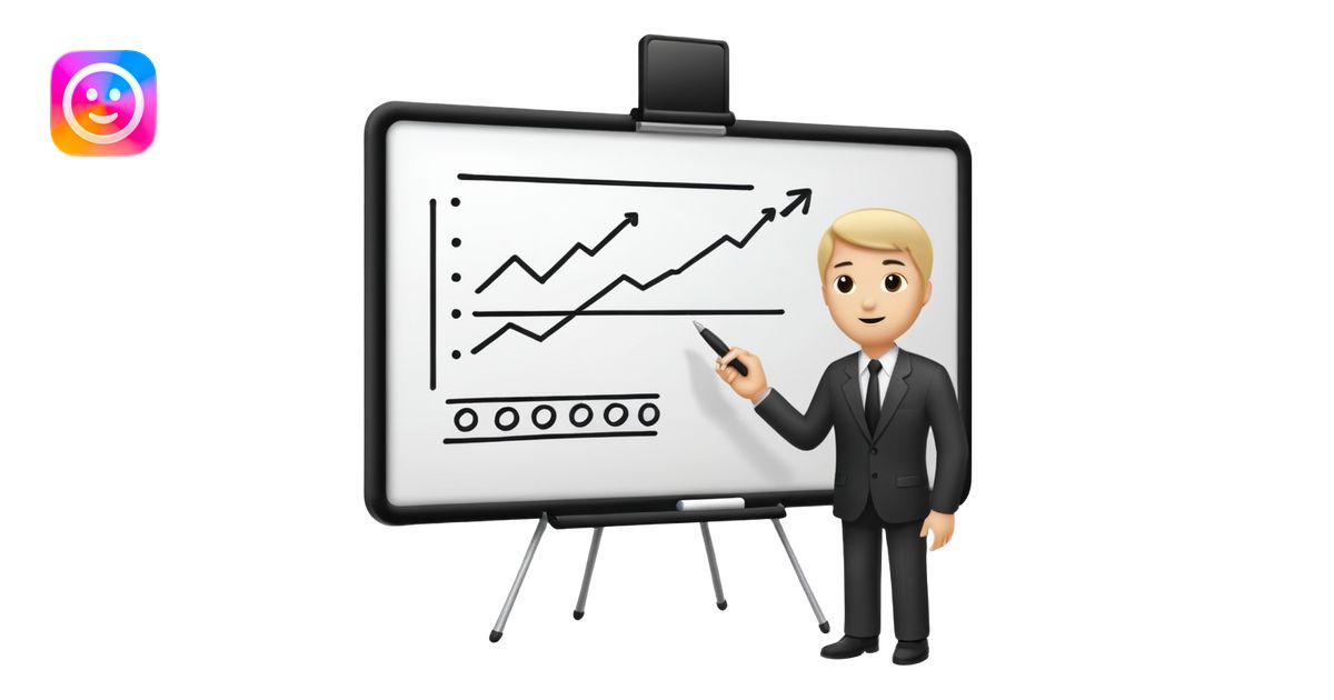 business strategy bord white emoji | AI Emoji Generator