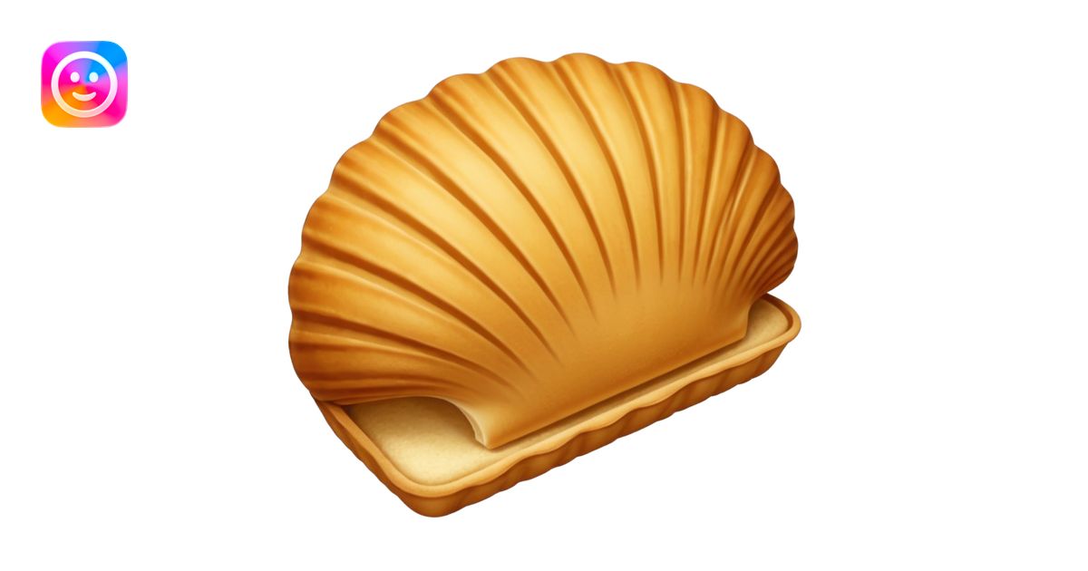 madeleine snack. no under layer bread emoji | AI Emoji Generator