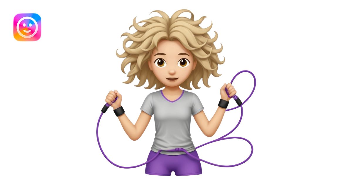 jumping rope tangled emoji | AI Emoji Generator