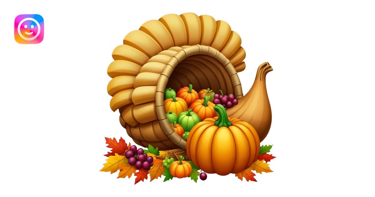thanksgiving cornucopia emoji | AI Emoji Generator