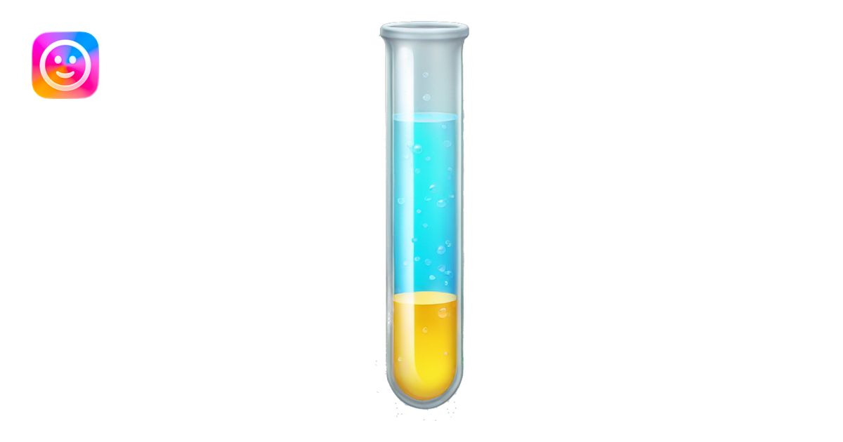 Widest test tube emoji | AI Emoji Generator