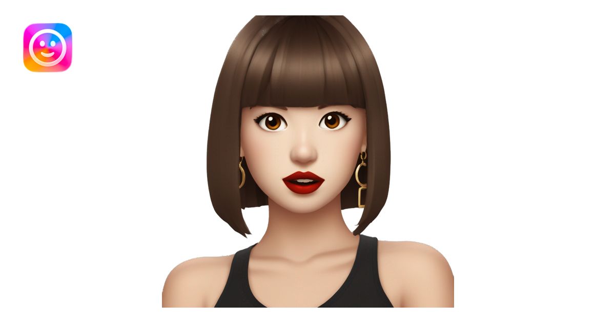 pretty girl with Lalisa Style hair during Rockstar MV, brown eyes, red ...