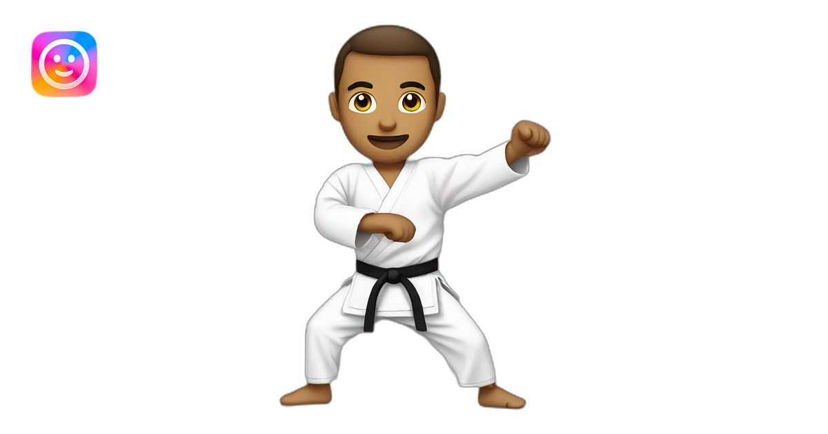 Karate emoji | AI Emoji Generator