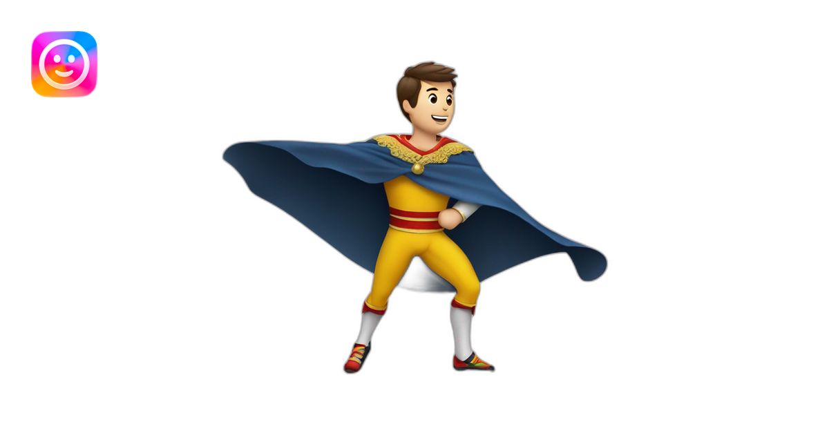 a runner. with the posture of open arms greeting the public. in one arm ...