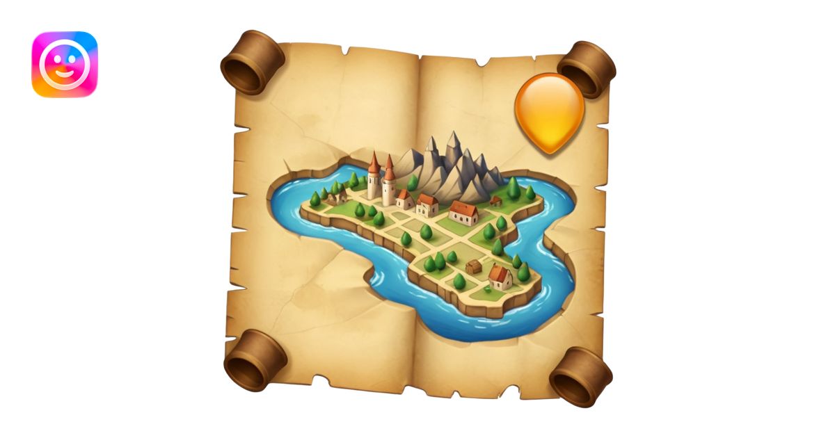 a map emoji | AI Emoji Generator