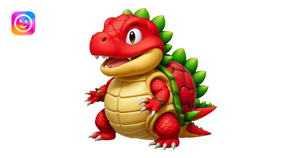 red Koopa Troopa emoji | AI Emoji Generator