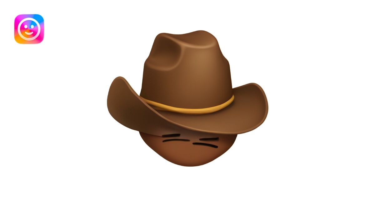 Poop with a cowboy hat emoji | AI Emoji Generator
