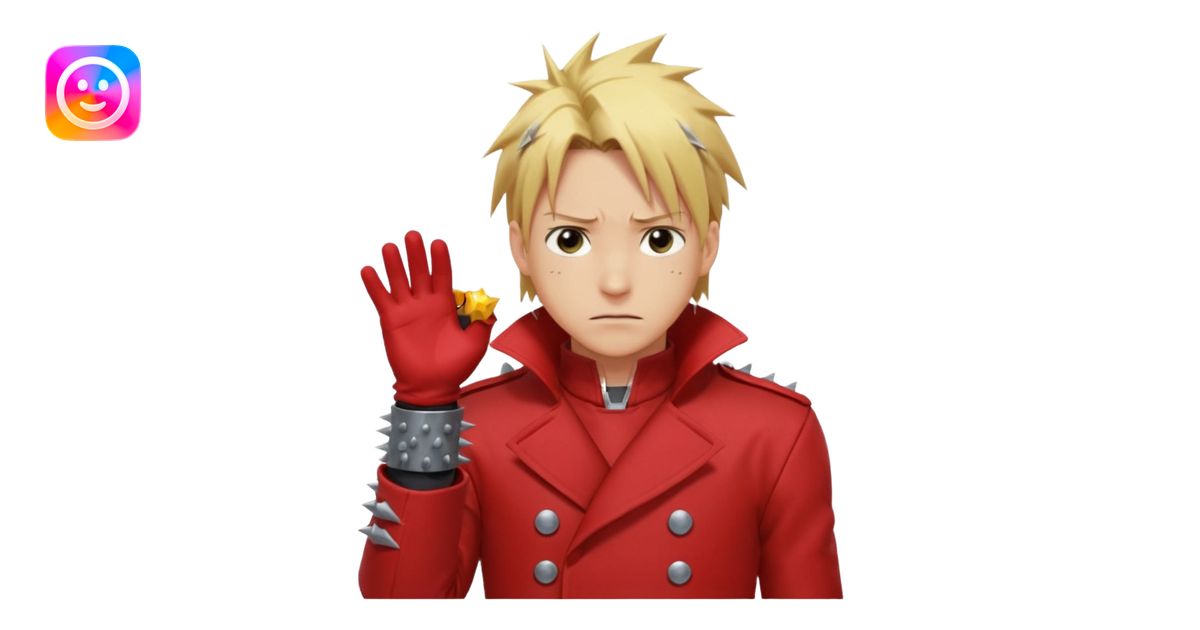 Create a Full Metal Alchemist Brotherhood Edward emoji for a teams chat ...