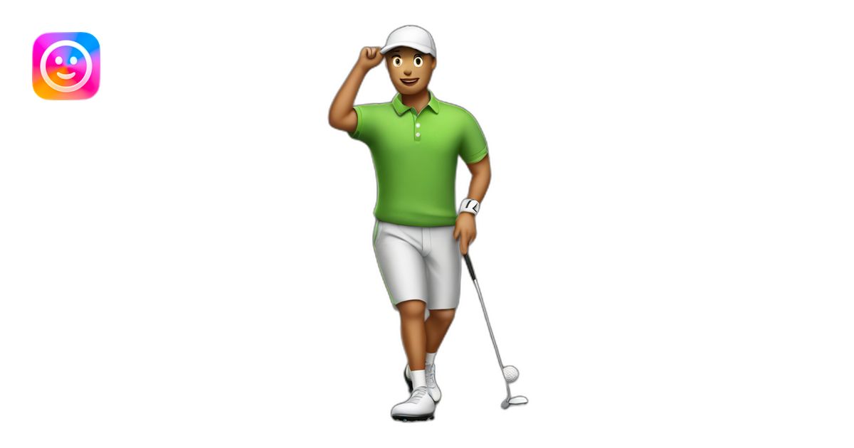 Golfer emoji | AI Emoji Generator