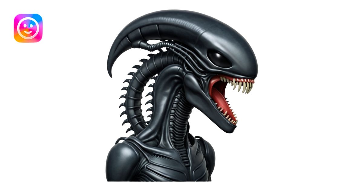 xenomorph from movie alien emoji | AI Emoji Generator