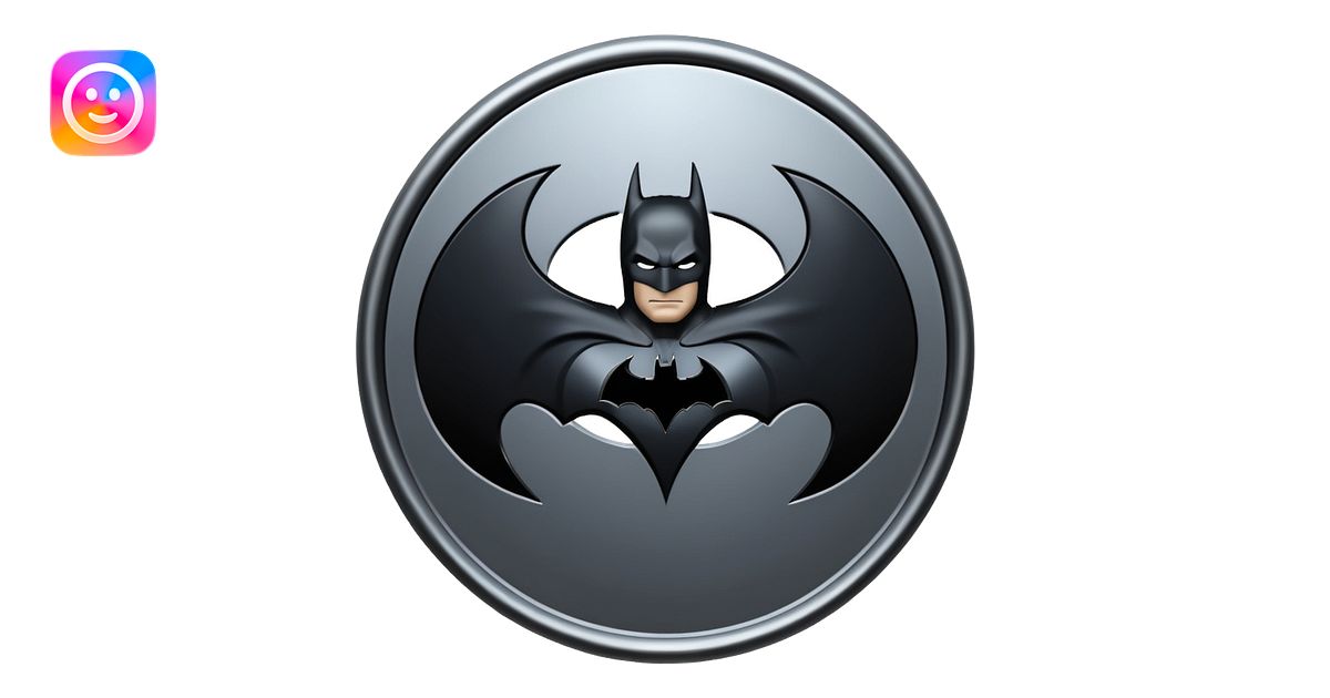 The dark knight batman logo emoji | AI Emoji Generator