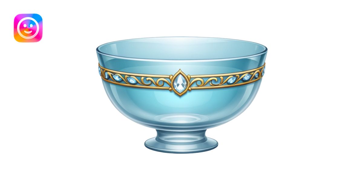 fancy glass bowl emoji | AI Emoji Generator