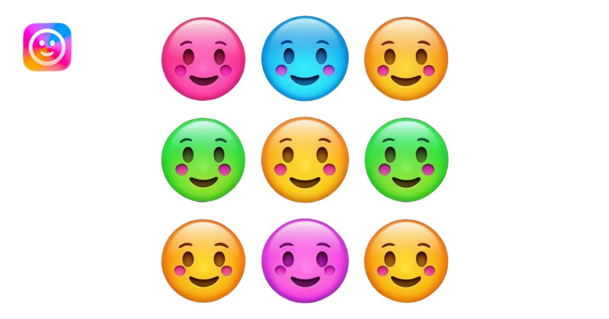 fluorescent color emoji | AI Emoji Generator