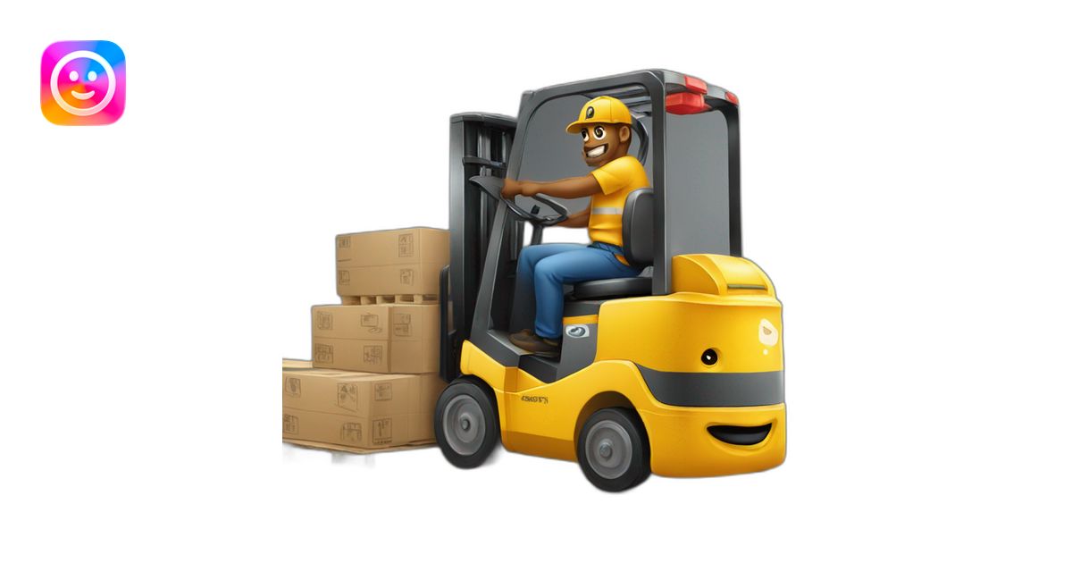 the beast on a pallet truck emoji | AI Emoji Generator