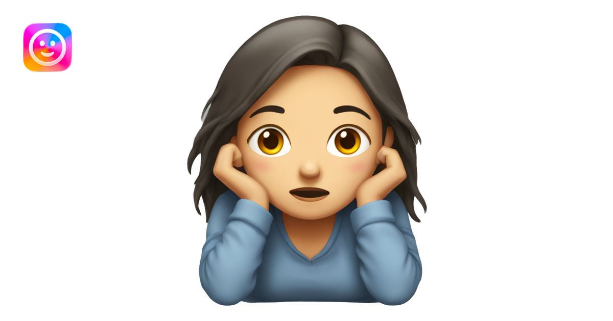 Tired girl crawling emoji | AI Emoji Generator
