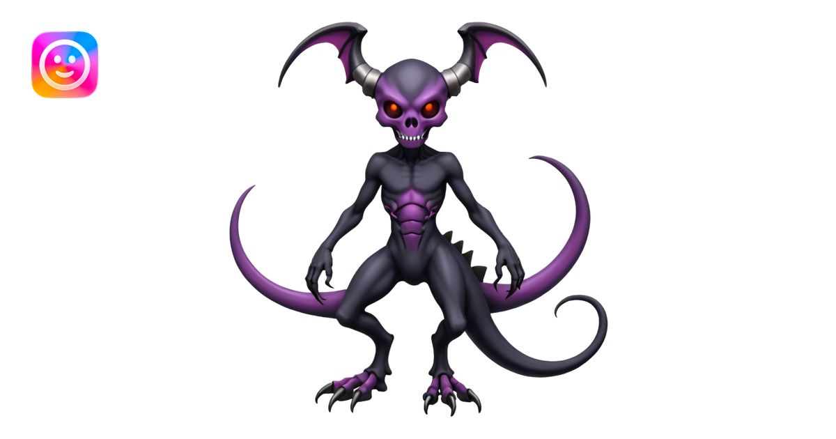 Shiny Horned Futuristic Badass Demonic Spectral Dusky Spooky Skull ...