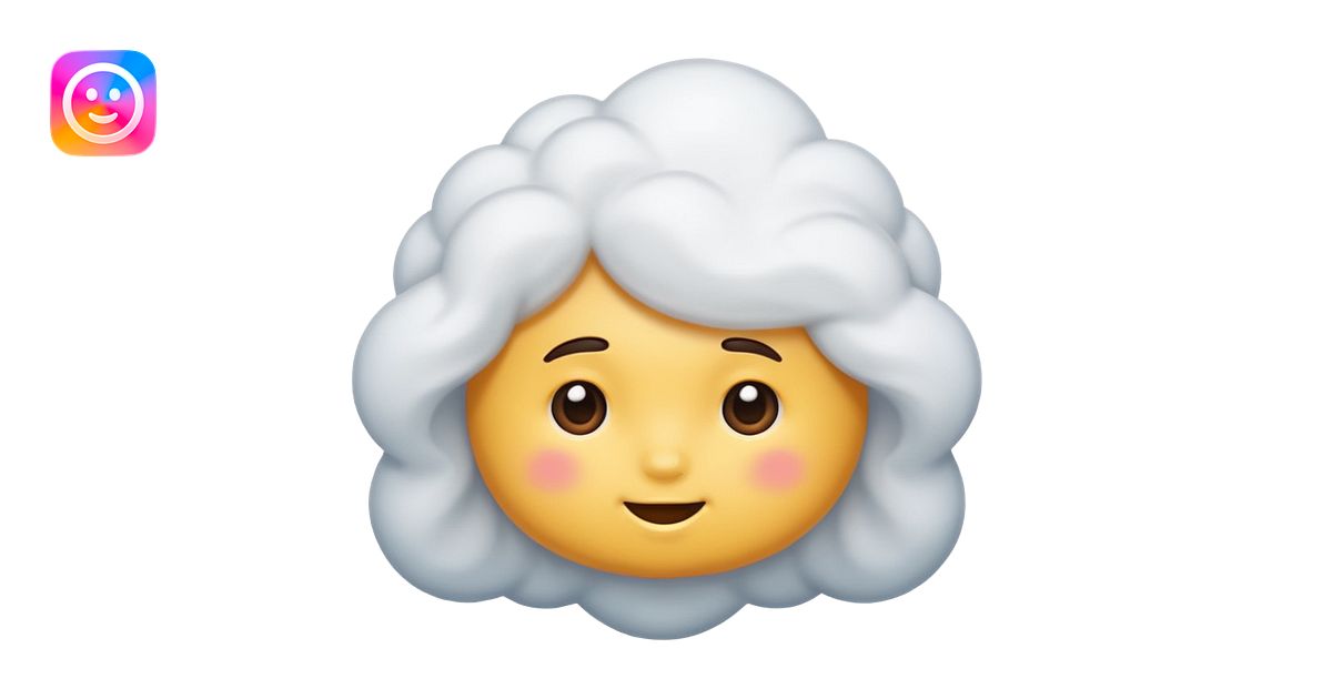 fluffy head emoji | AI Emoji Generator