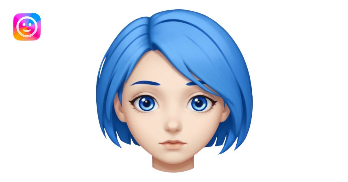 Tik tok mavi doğrukama emoji | AI Emoji Generator