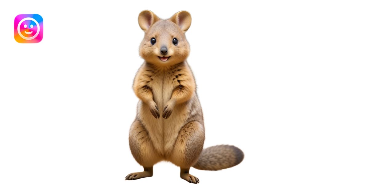 cinematic-quokka wallaby-realistic-full-body-standing on its hind legs ...