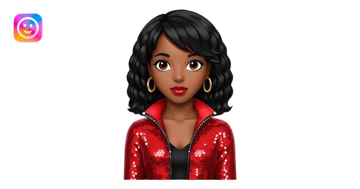 Kelly Rowland from Destiny's Child with jet black hair, red sequin ...