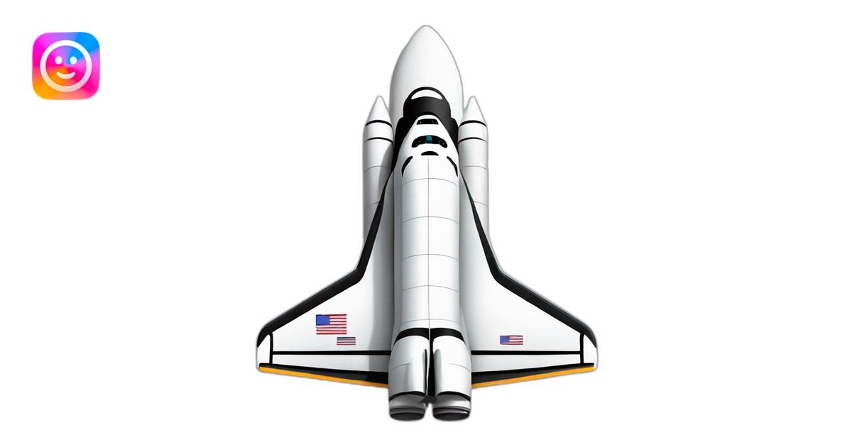 space shuttle side profile emoji | AI Emoji Generator