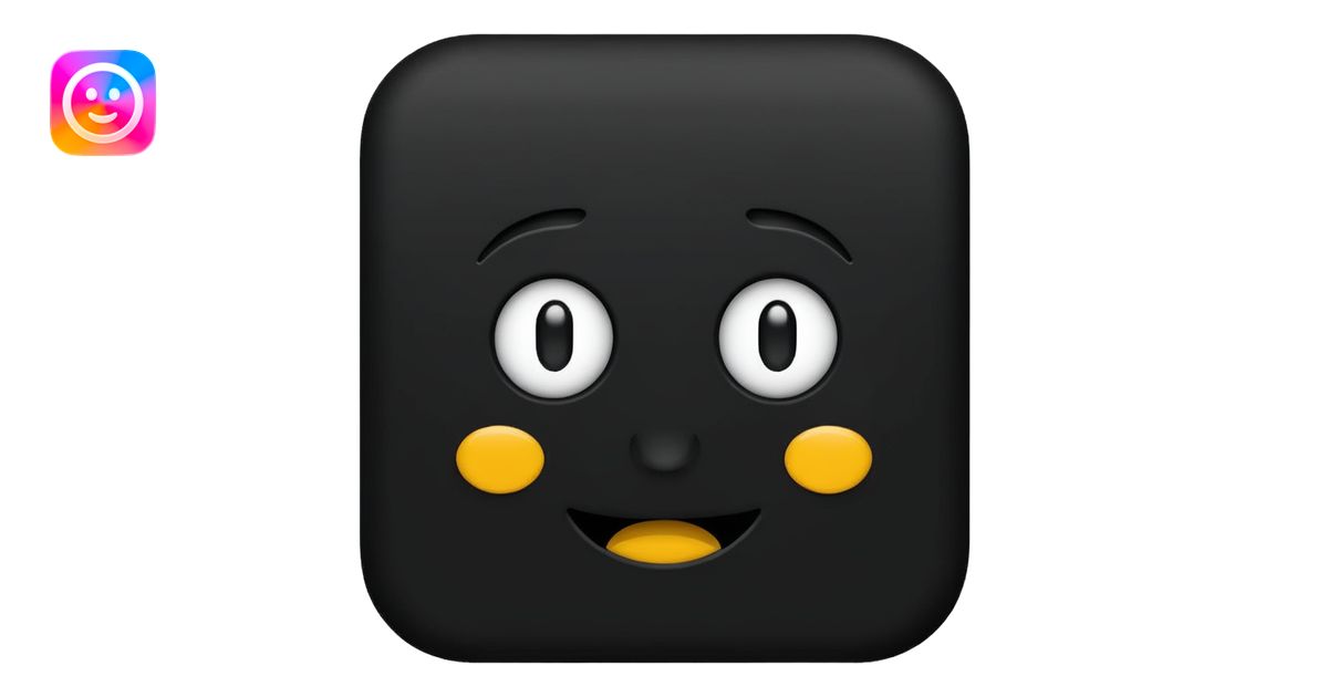 erstelle ein emoji was komplett dunkel ist emoji | AI Emoji Generator