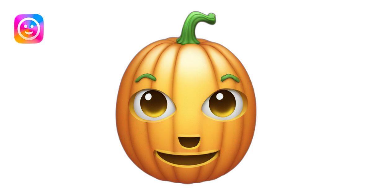 Pumpkin with. emoji | AI Emoji Generator