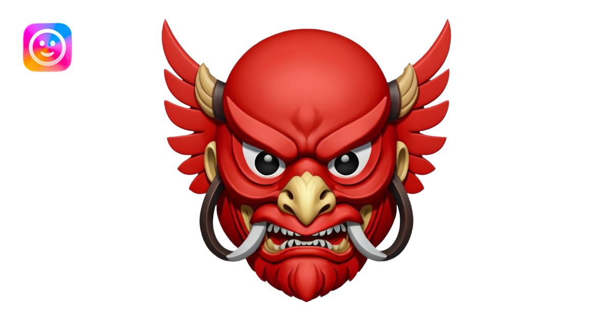 Tengu Mask emoji | AI Emoji Generator