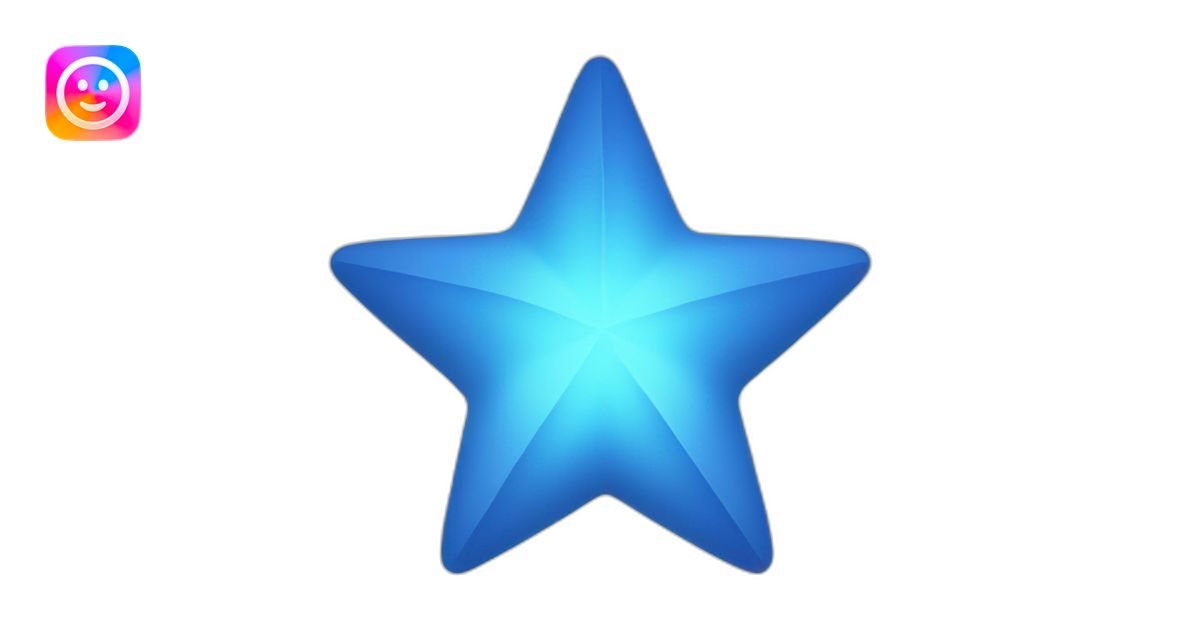 Blue star emoji | AI Emoji Generator