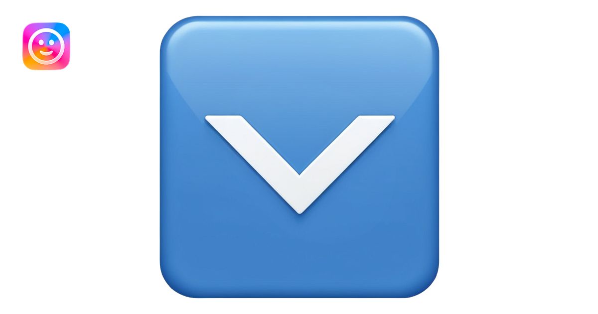 Roblox verification symbol white checkmark in blue box emoji | AI Emoji ...