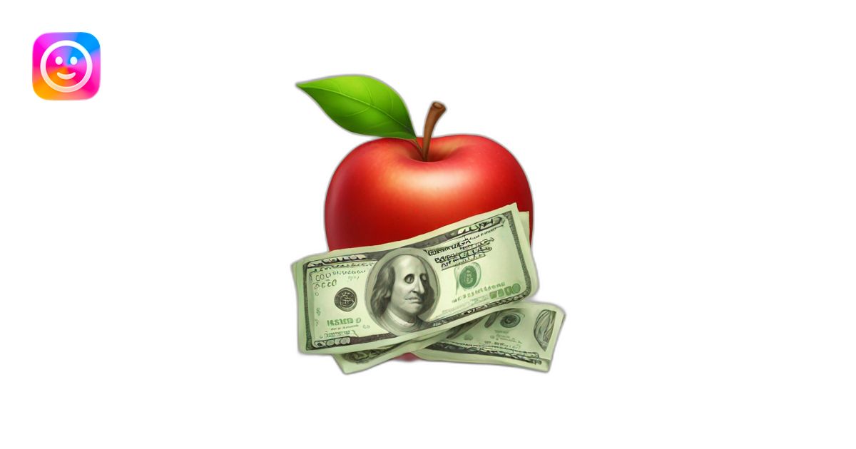 red apple money emoji | AI Emoji Generator