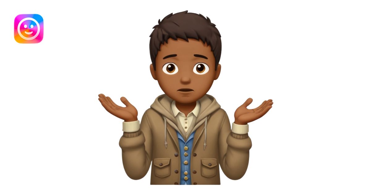 Emoji in which a small man begging emoji | AI Emoji Generator