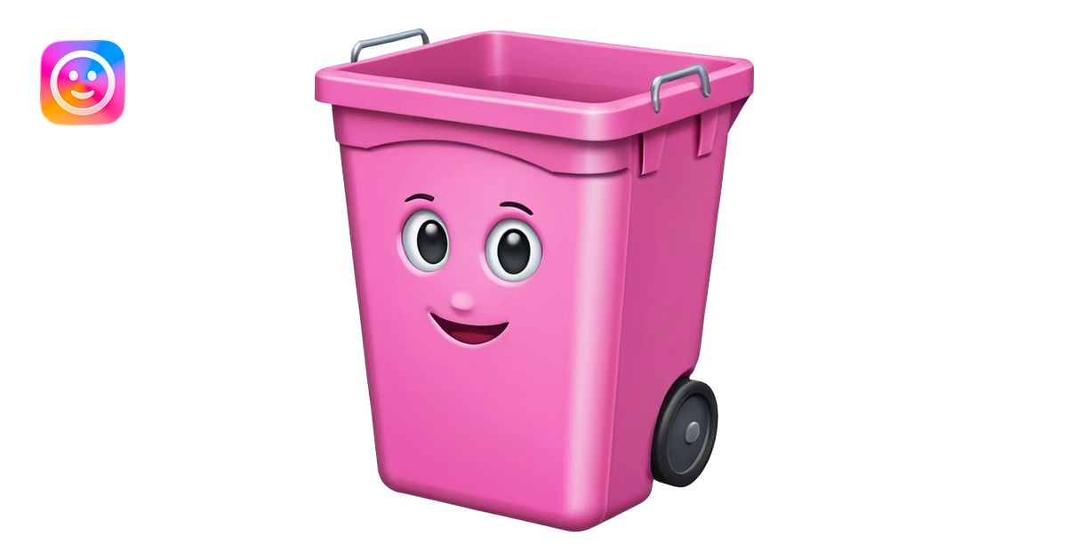 pink recycle bin emoji | AI Emoji Generator