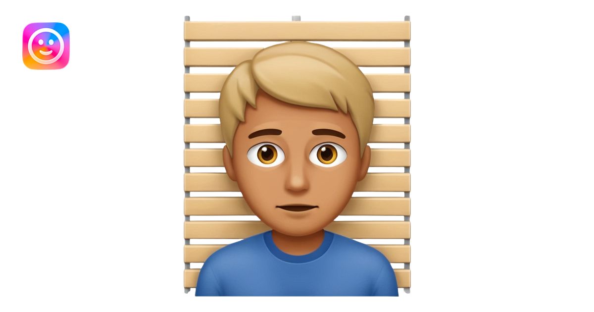 Male hiding behind blinds cuck emoji | AI Emoji Generator