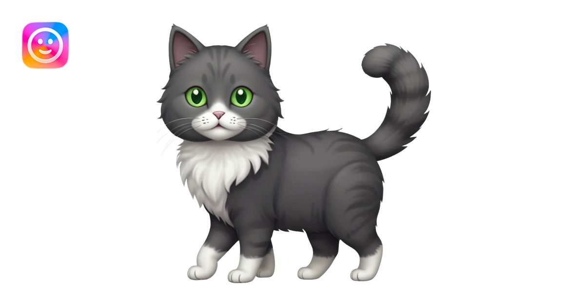 full body gorgeous solid dark grey cat with green eyes, white paws and ...