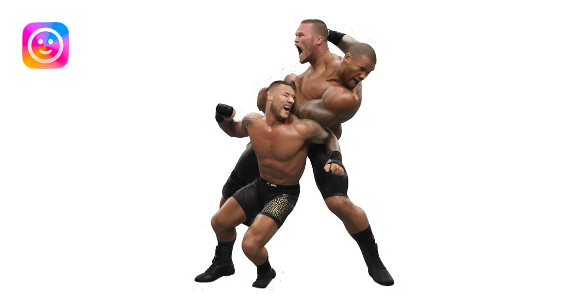 BLACK RANDY ORTON HITTING RKO emoji | AI Emoji Generator
