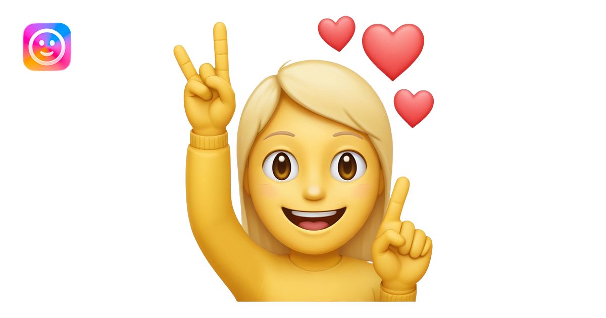 Let there be a middle finger pointing up and smiley emoji with hearts ...