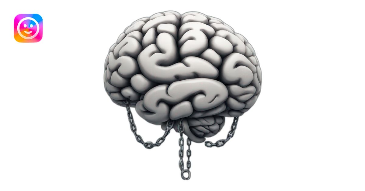 chained brain emoji | AI Emoji Generator