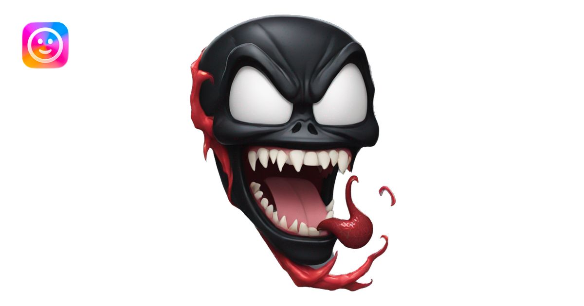 Venom is angry emoji | AI Emoji Generator