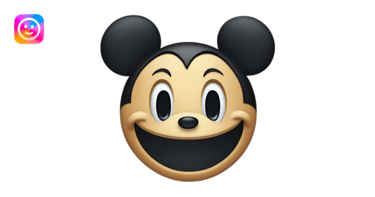 Mickey face loudly crying emoji | AI Emoji Generator
