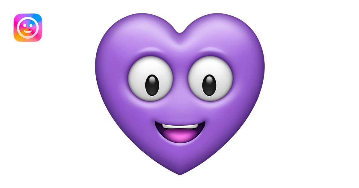 Light purple heart emoji with a Ghostface face emoji | AI Emoji Generator