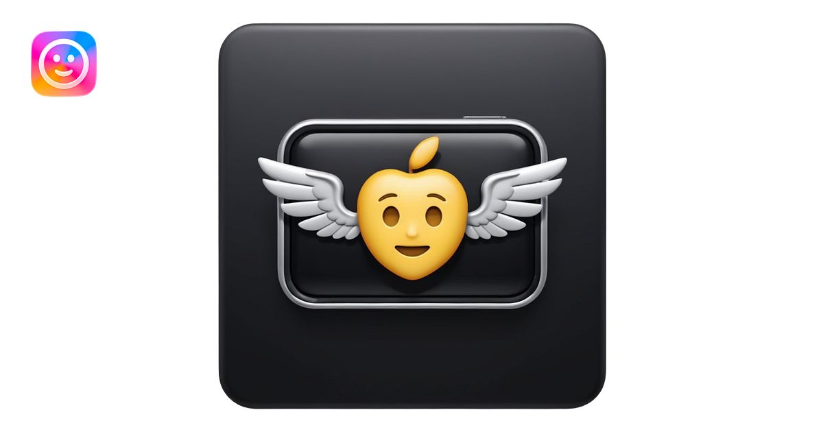 3D emoji of a rectangular video screen with a play icon in the center ...