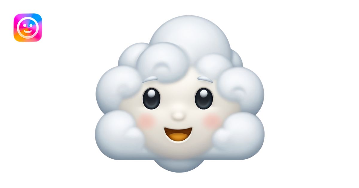 snowy cloud emoji | AI Emoji Generator