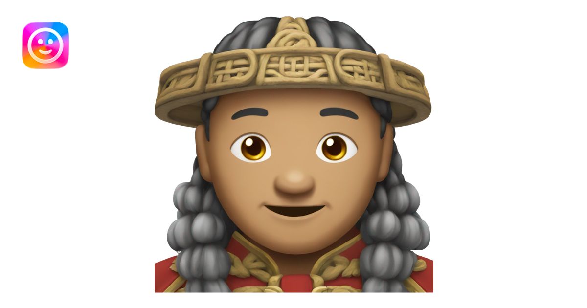 mongol chief smiling emoji | AI Emoji Generator