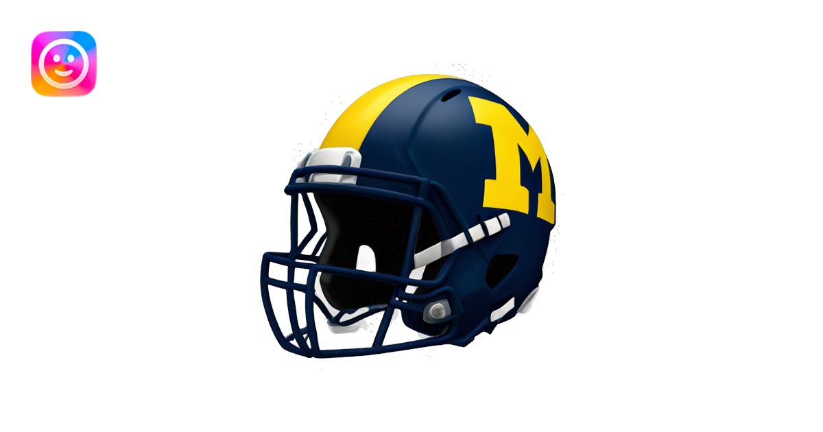 University of Michigan wolverines football helmet emoji | AI Emoji ...