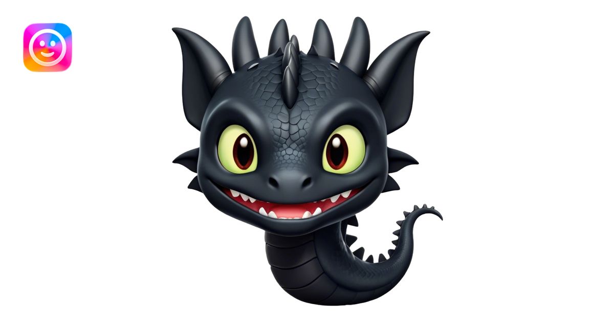 How to train your dragon toothless emoji | AI Emoji Generator