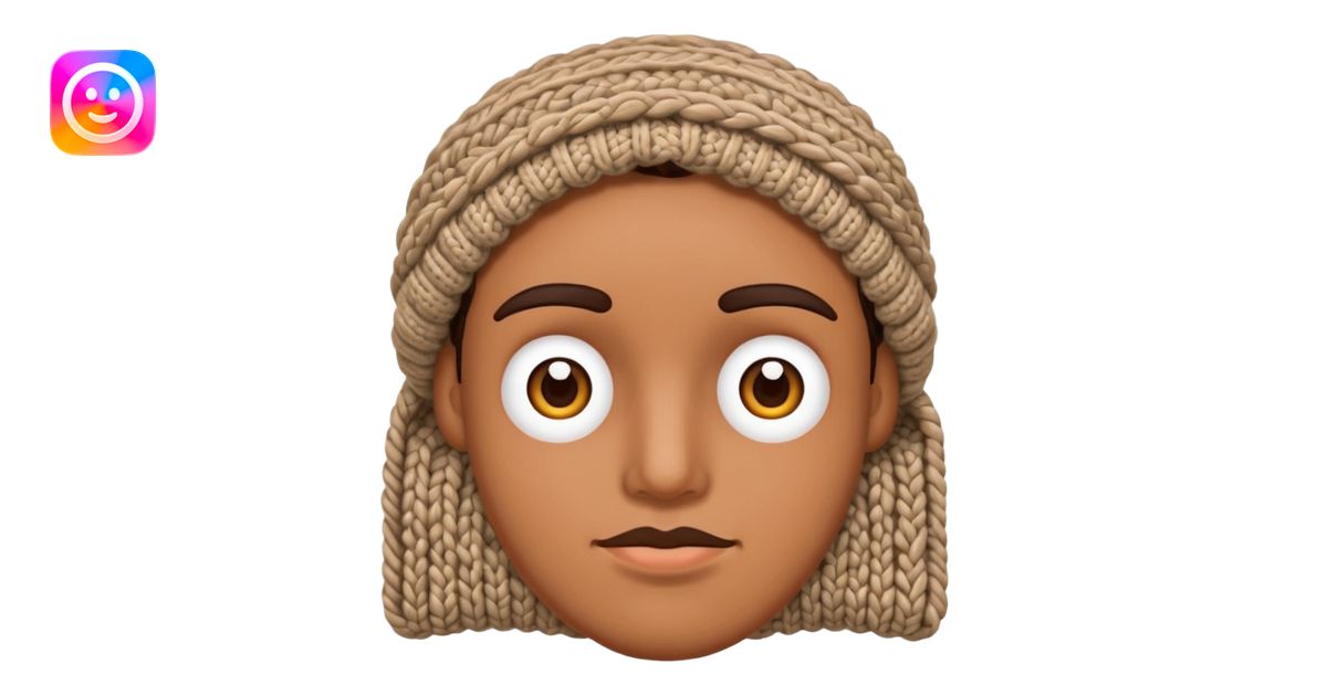 Knitted style face emoji | AI Emoji Generator
